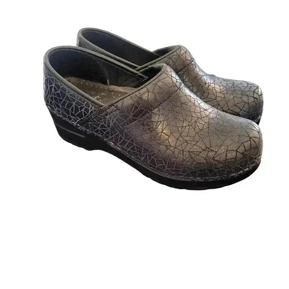 Sanita | Shoes | Sanita Womensnavy Leather Shiny Glass Pane Design ...